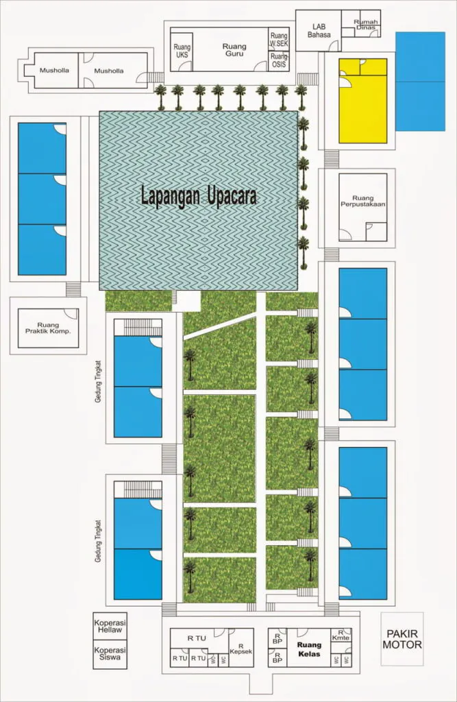 Desain Denah Sekolah Dengan Cara Pembuatannya Dari Desain 3D